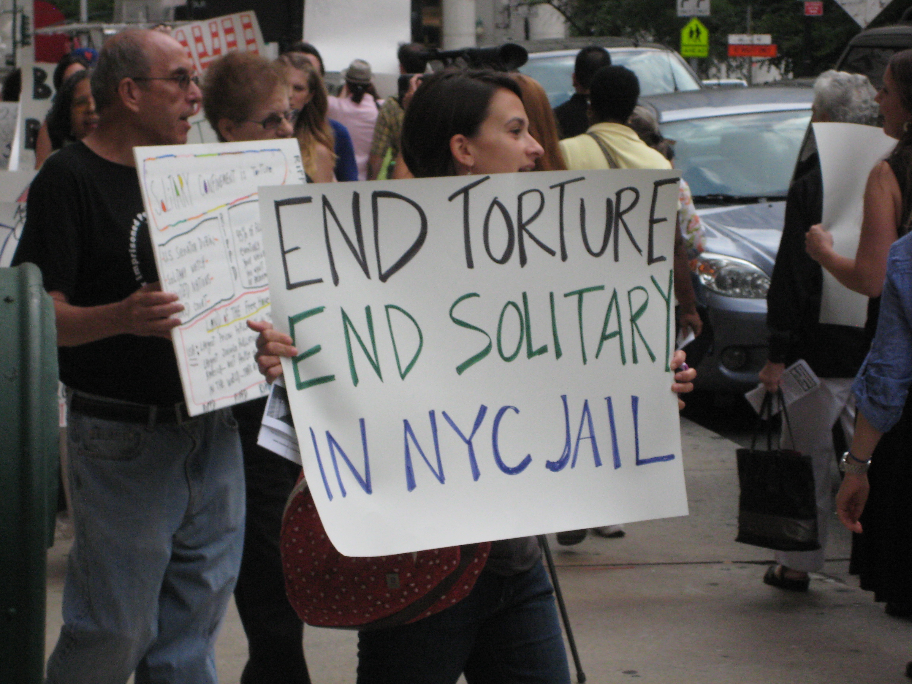 Demonstrators Protest Solitary Confinement and Brutality in New York ...